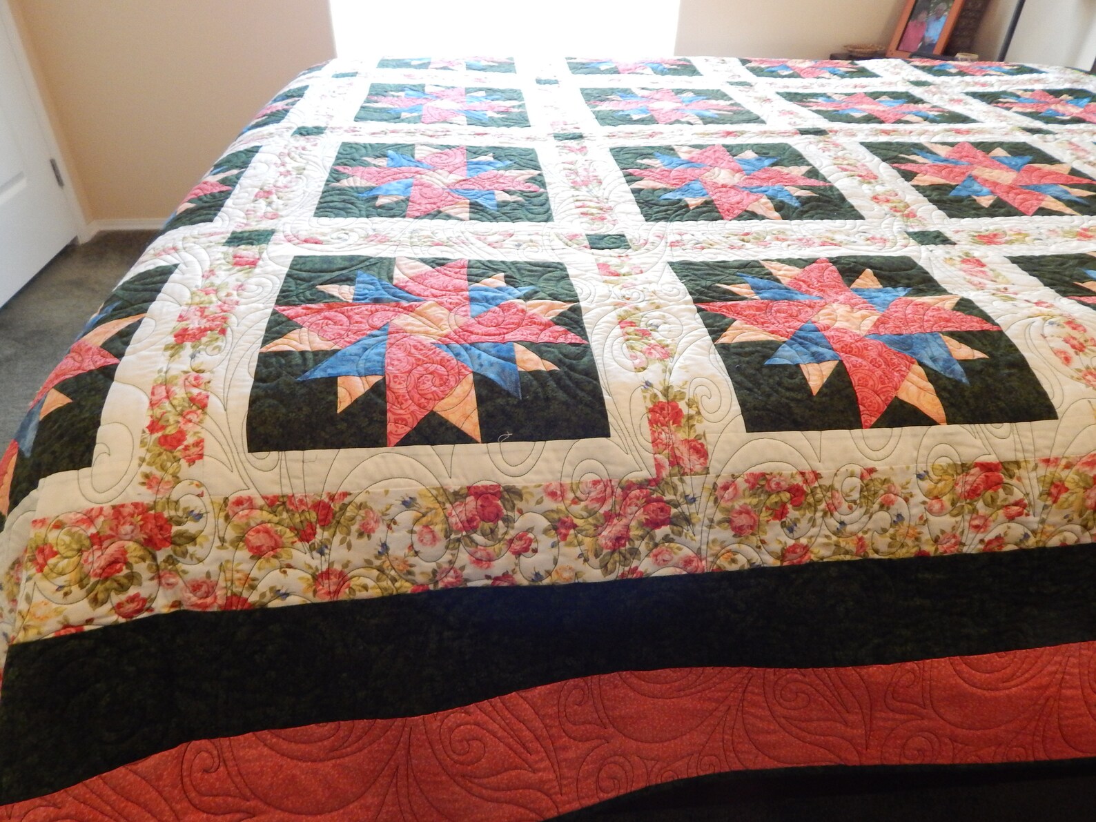 Queen Size Stunning Star Quilt - Etsy