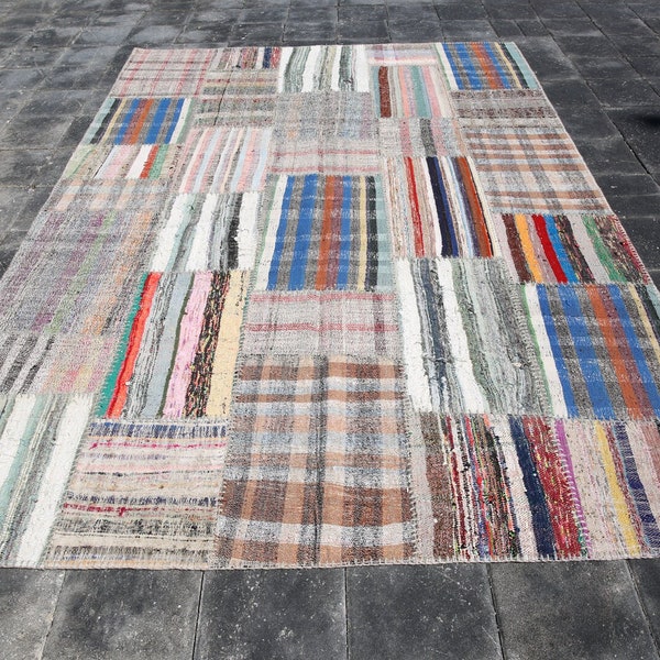 Patchwork Kilim Rug - Etsy