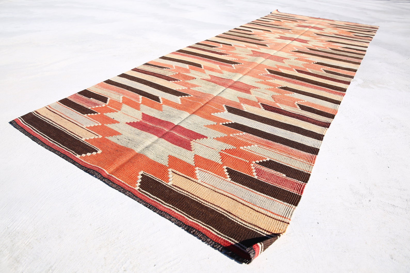 ENTRWAY KİLİM RUG Brown Kilim Rug Turkish Kilim Rug Kilim - Etsy
