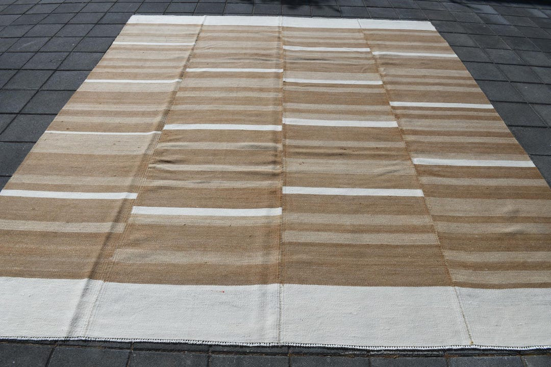10x10 Oversize Square Kilim Rug, 10x10 Oversize Kilim Rug, Large Area ...