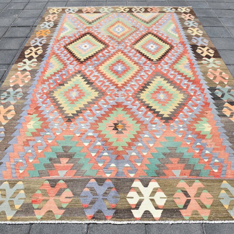 Bohemian Kilim Rug - Etsy