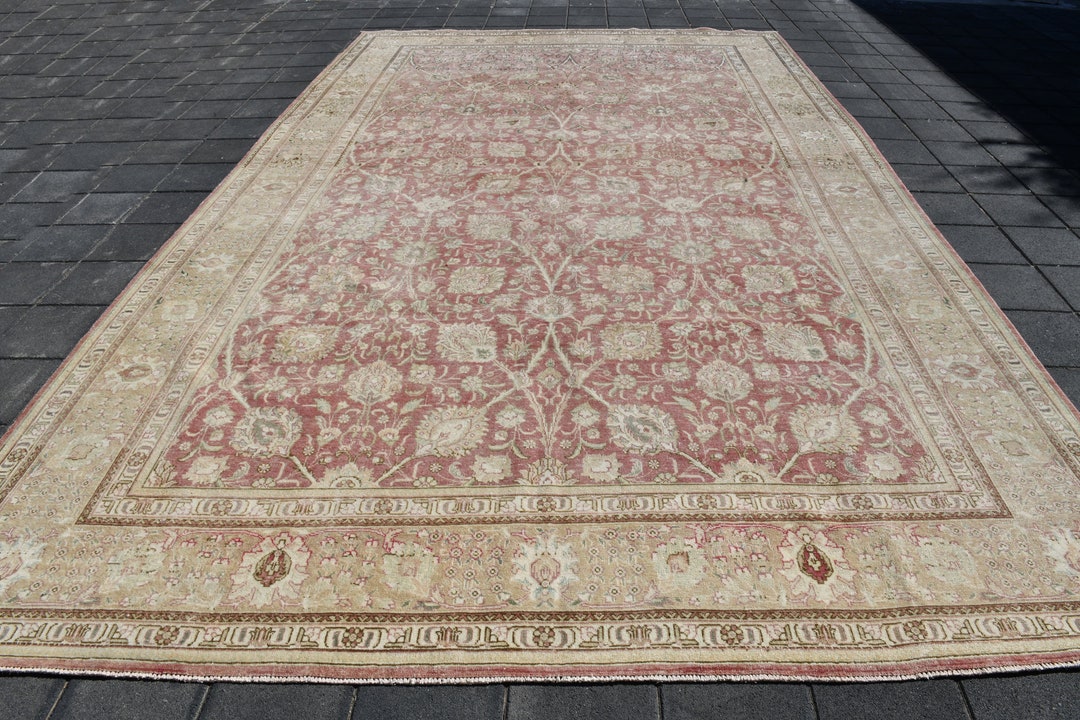 Dark Red 10x15 Oversize Persian Rug, 10x15 Oversized Persian Rug, Extra ...