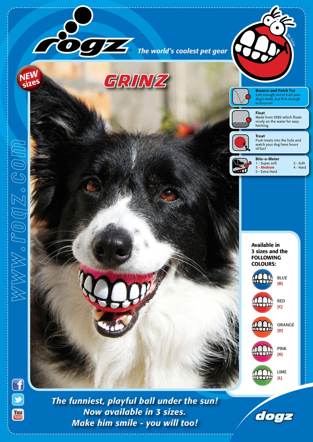 3 Rogz Grinz Balls - Etsy