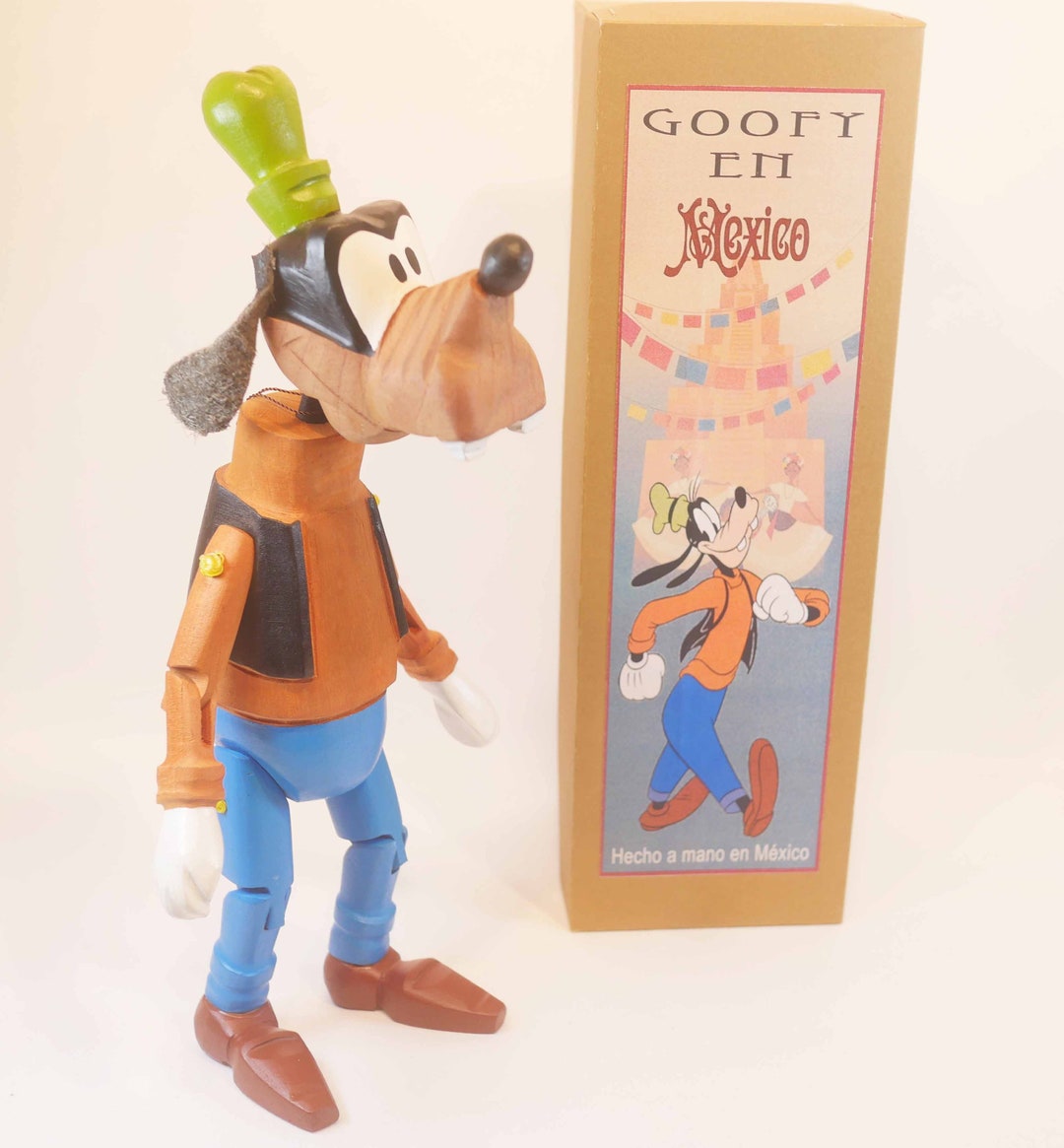 Articulated Wood Folk-art Goofy Figure 11.5 Made in Mexico - Etsy