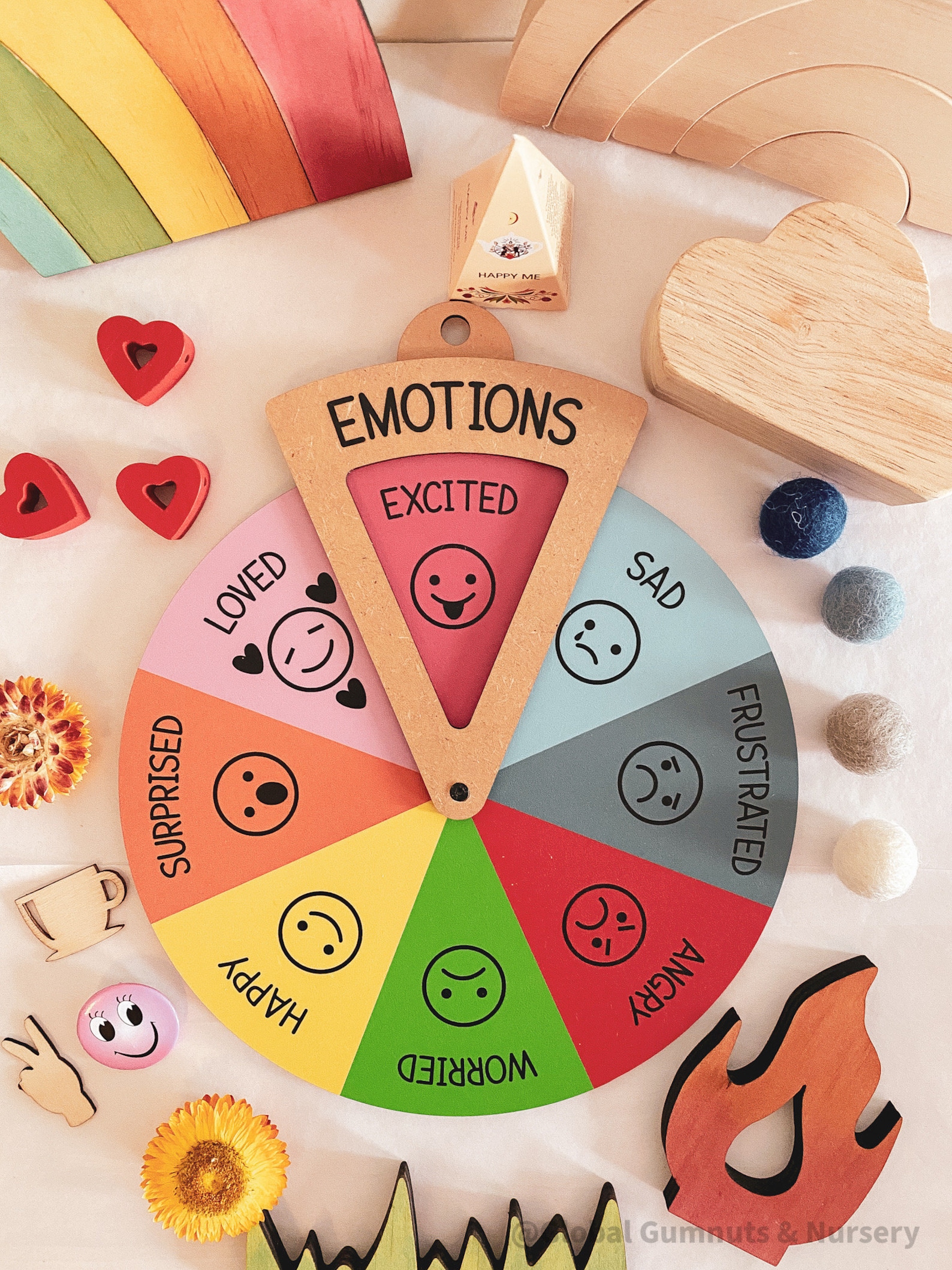 Learning All of the EMOTION | Spinner Dial | 8expressions | Wood Wheel ...