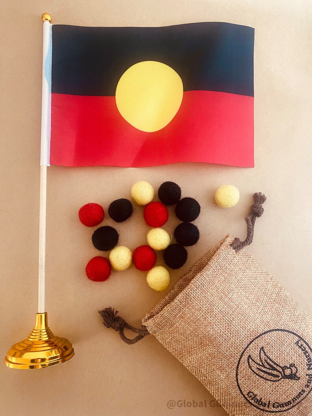 Indigenous FLAG on Wooden Pole | Aboriginal Studies | NAIDOC WEEK ...