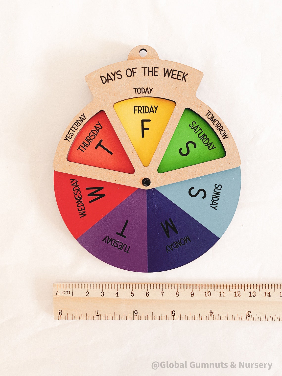 Days of the Week WHEEL With a Three-way Viewer Window | Spinner Dial ...