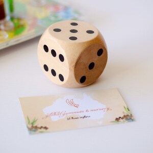 A Handful of Dice Large Wooden Dice - Etsy