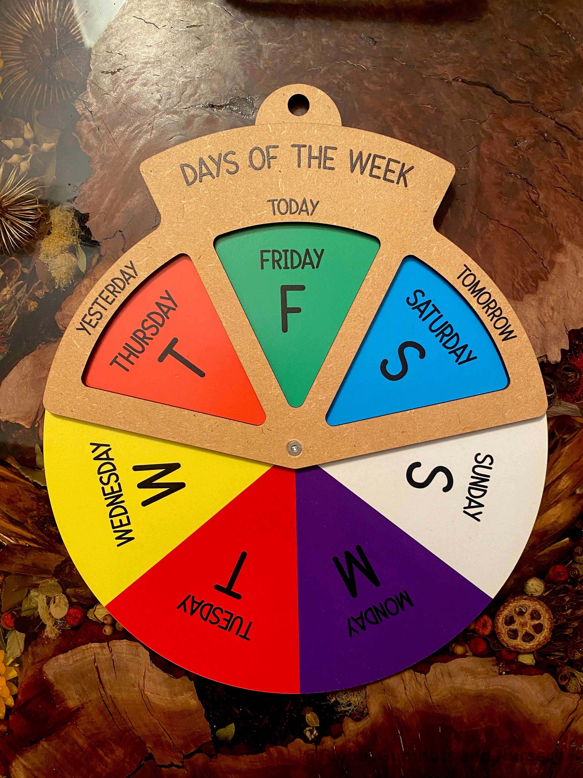 WALDORF Colors of the Day | Days of the Week WHEEL With 3-way Viewer ...