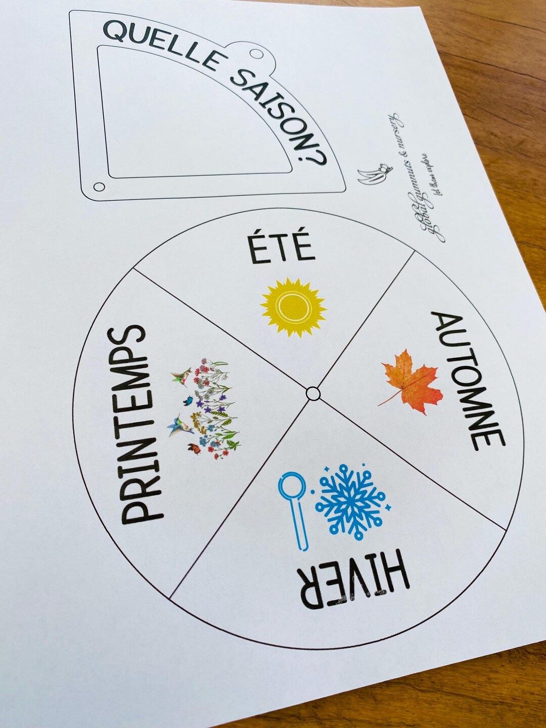 FRENCH Downloadable Teaching Resource for Four Seasons - Interactive ...