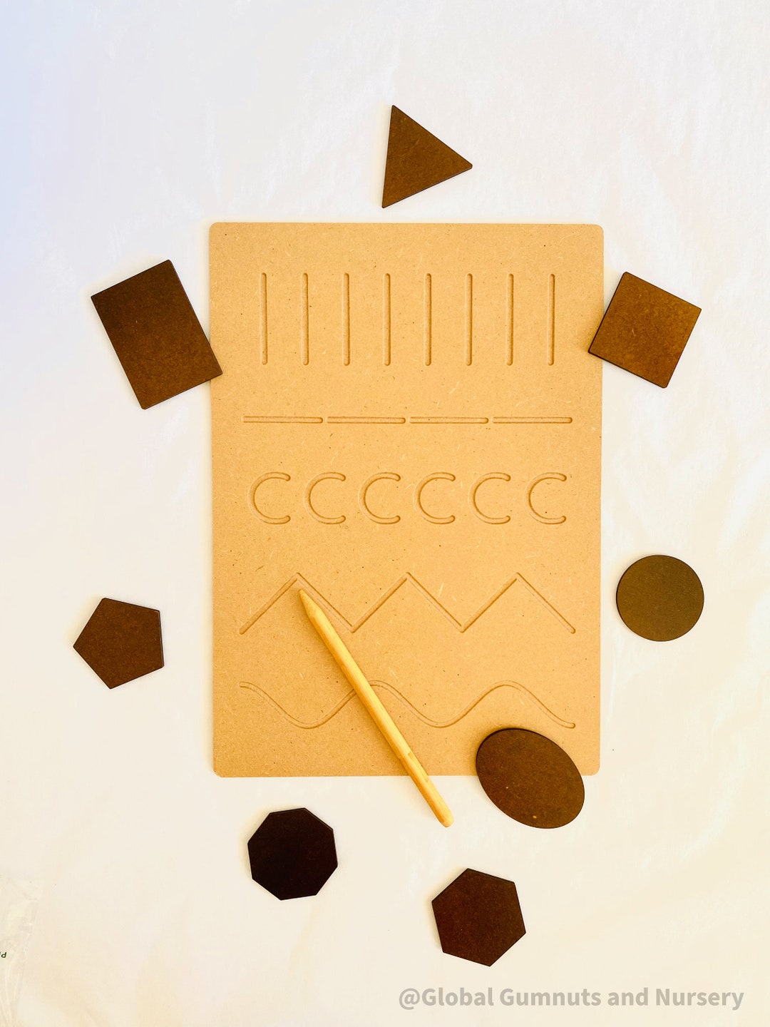 PATTERNS Tracing Board With Wooden Stylus | Peggy Lego Pre Writing ...