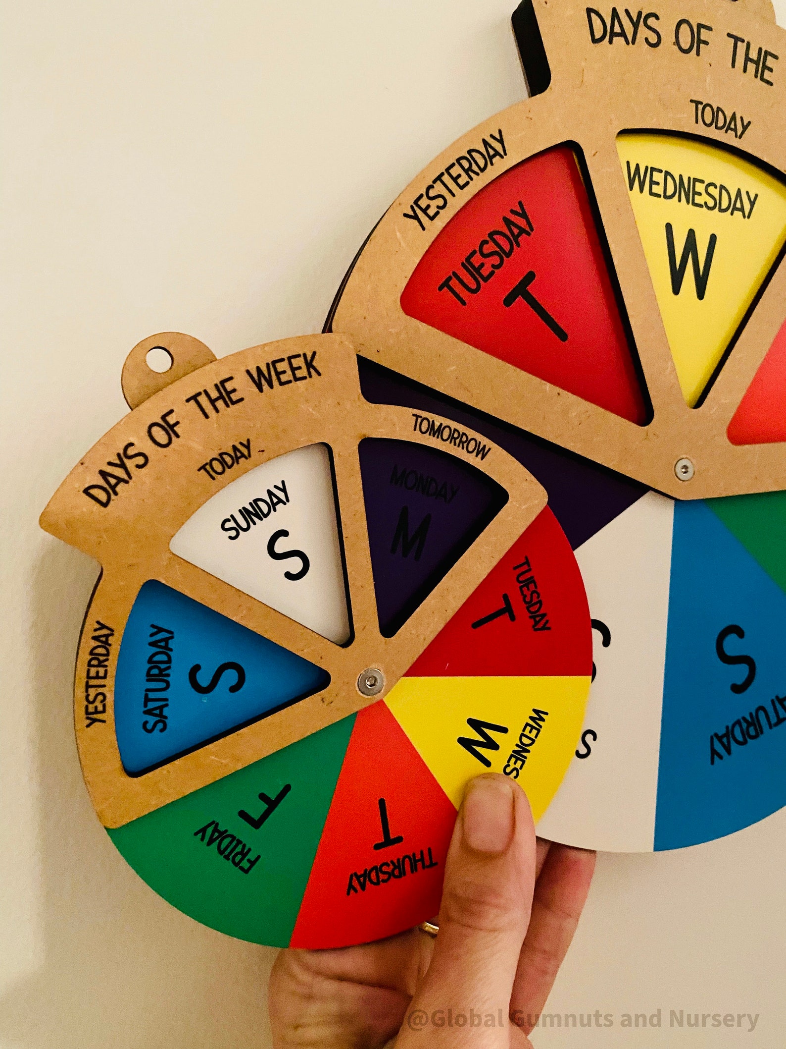 WALDORF Colors of the Day | Days of the Week WHEEL With 3-way Viewer ...