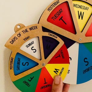 WALDORF Colors of the Day | Days of the Week WHEEL With 3-way Viewer ...
