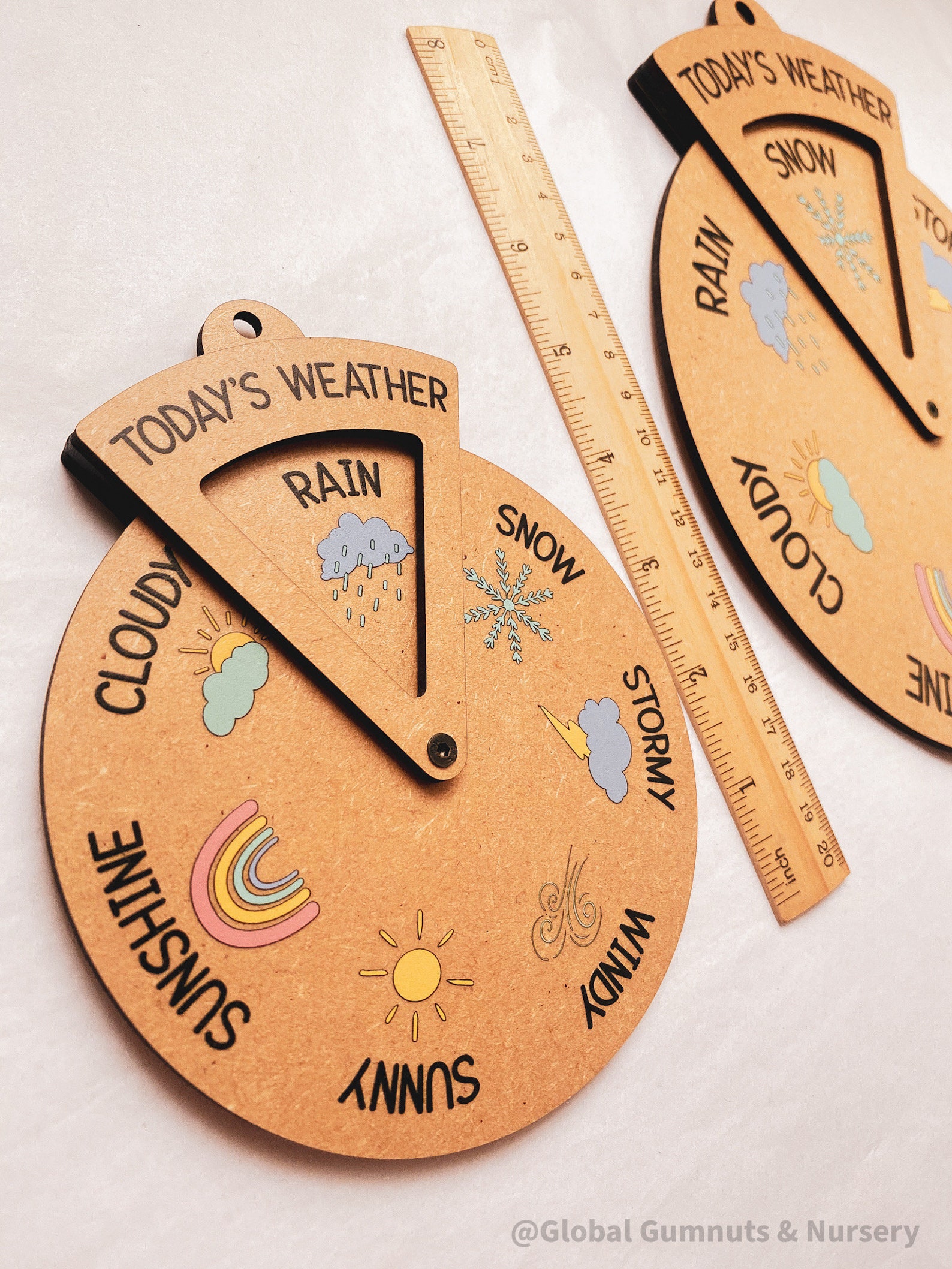 DAILY Weather Wheel | Spinner Dial | Todays Weather Chart - Etsy