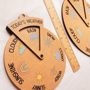 DAILY Weather Wheel | Spinner Dial | Todays Weather Chart - Etsy