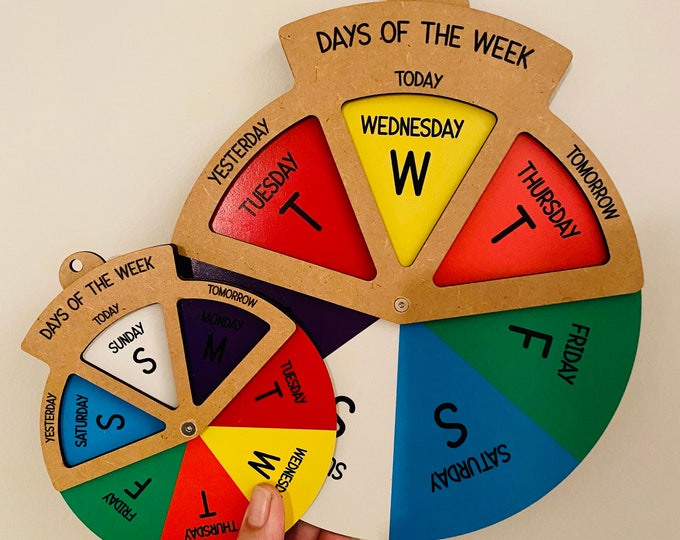 WALDORF Colors of the Day | Days of the Week WHEEL With 3-way Viewer ...