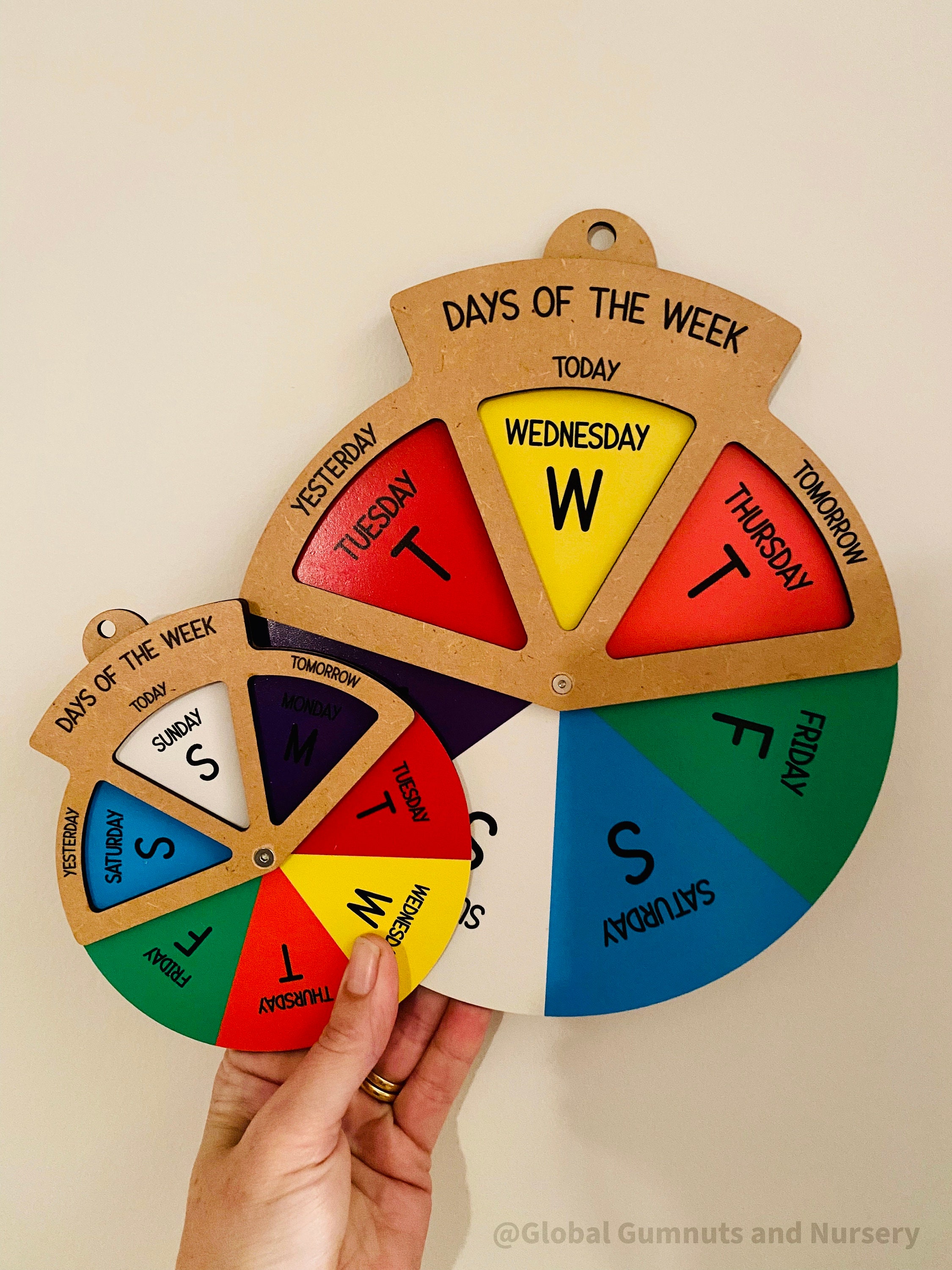 WALDORF Colors of the Day | Days of the Week WHEEL With 3-way Viewer ...