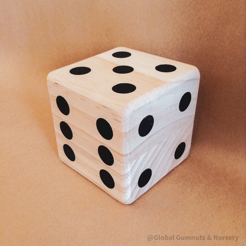 Large Wooden DICE | More Than a Handful | Garden Games| Party Range - Etsy