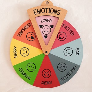 Learning All of the EMOTION | Spinner Dial | 8expressions | Wood Wheel ...
