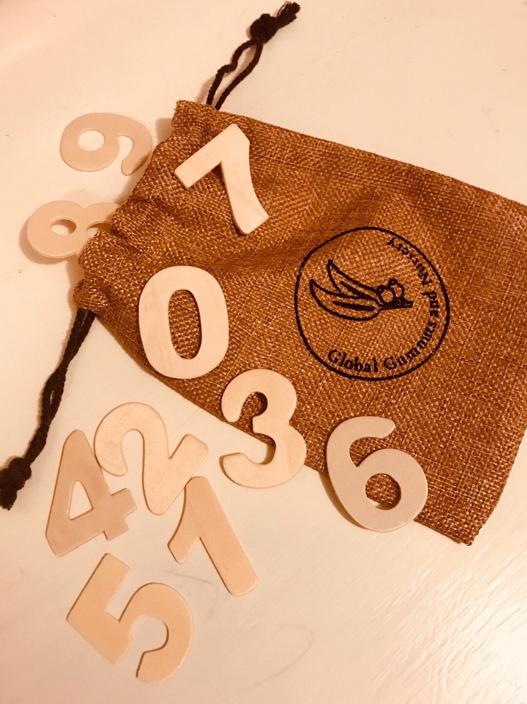 Wooden Number Set - 10pc (4cm) for Crafts & Learning | 0-9 Wooden ...