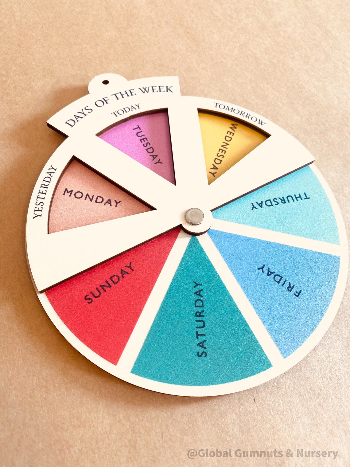 Days of the Week WHEEL Spinner Dial 7 Days Weekly - Etsy