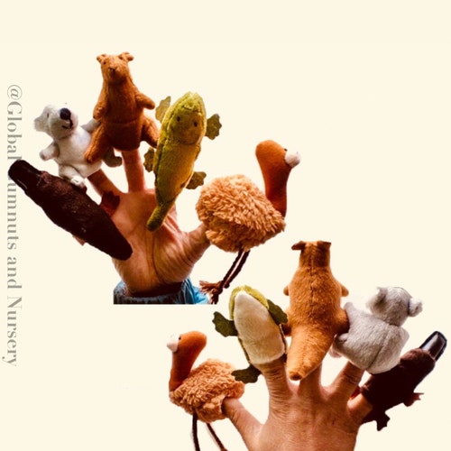 Australian Animal Puppets. Felt Puppets. Aussie Animals Felt - Etsy
