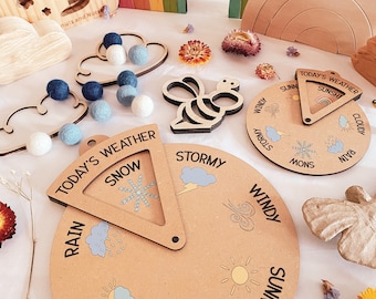 Days of the Week WHEEL Spinner Dial 7 Days Weekly Chart MDF Round Wheel ...