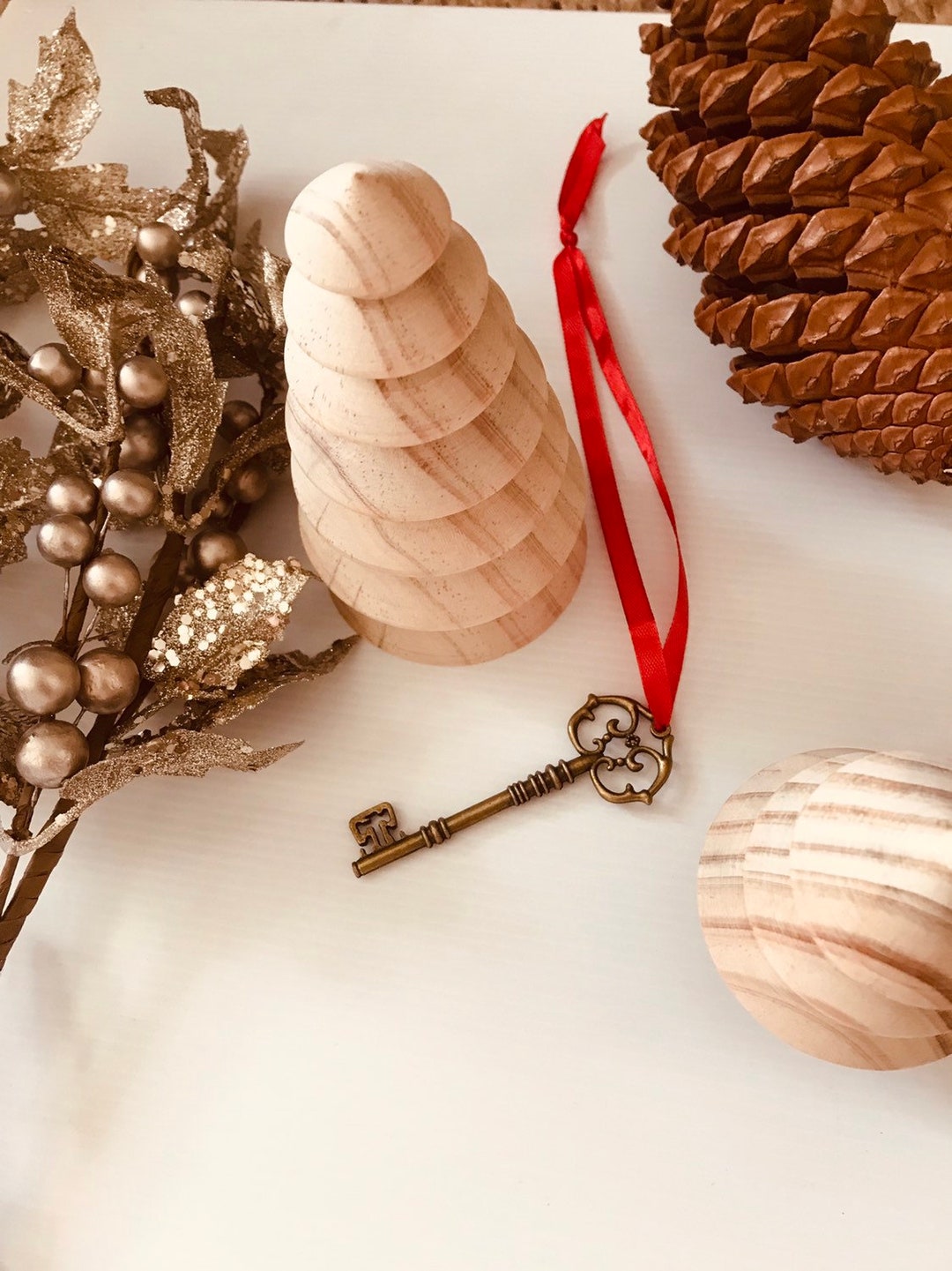 Santa Keys Ribbon Elf Key Christmas Time Ready for Christmas Christmas ...