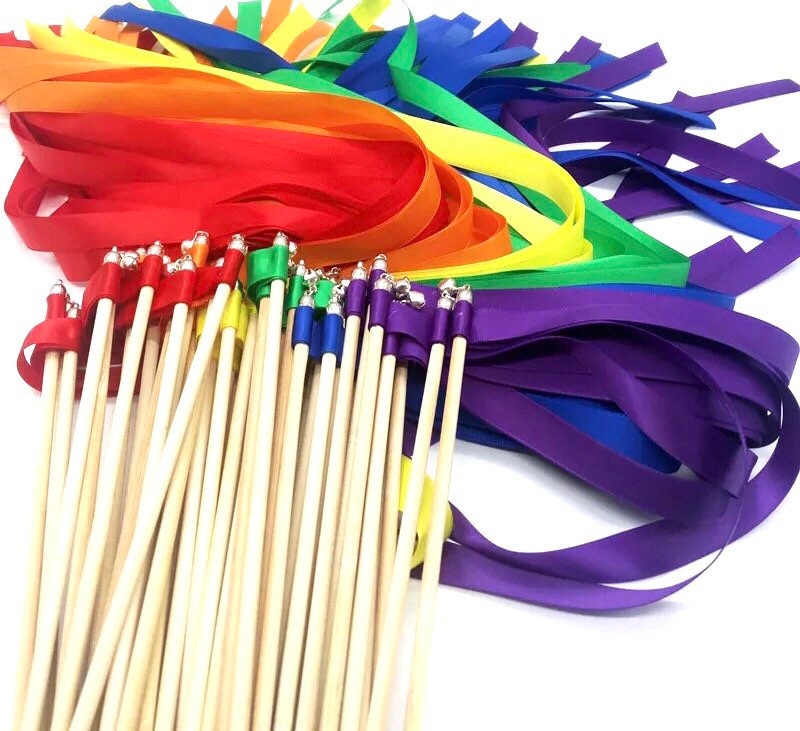 Dance Ribbon PARTY Wands Sticks Special Event - Etsy Australia