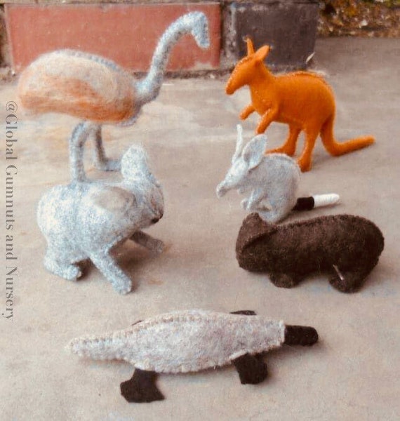 Australian Felt Animals Individual - Etsy Australia