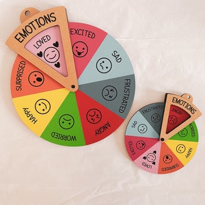 Learning All of the EMOTION | Spinner Dial | 8expressions | Wood Wheel ...