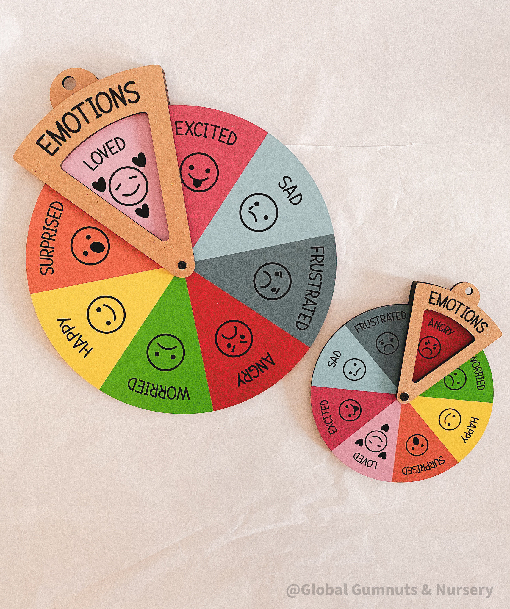 Learning All of the EMOTION | Spinner Dial | 8expressions | Wood Wheel ...