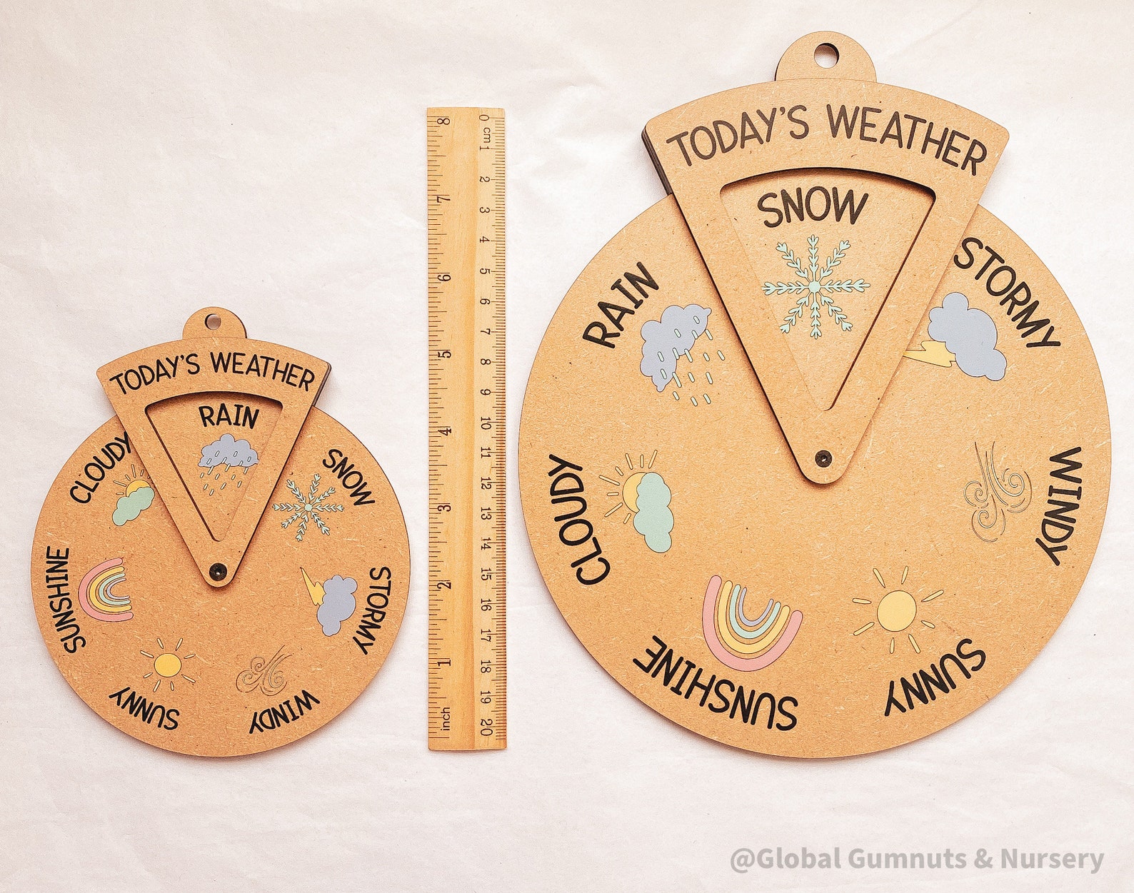 DAILY Weather Wheel | Spinner Dial | Todays Weather Chart - Etsy