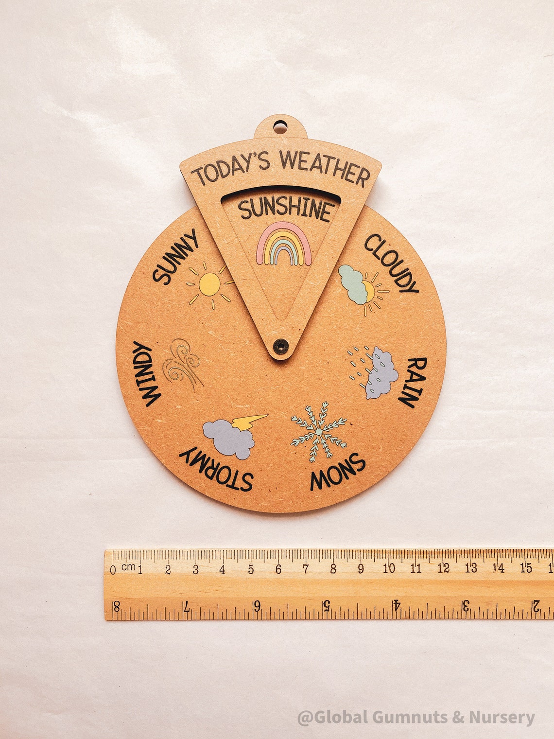 DAILY Weather Wheel | Spinner Dial | Todays Weather Chart - Etsy