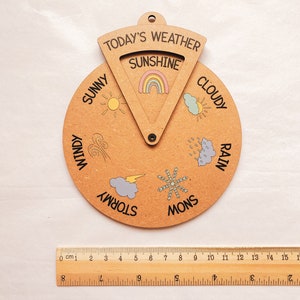 DAILY Weather Wheel | Spinner Dial | Todays Weather Chart - Etsy
