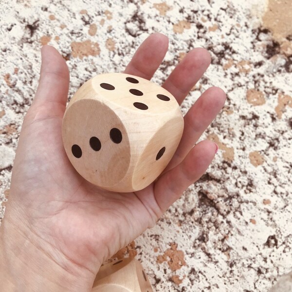 Wooden Dice - Etsy