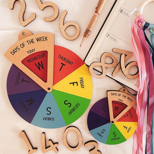 Days of the Week Chart - Etsy Canada