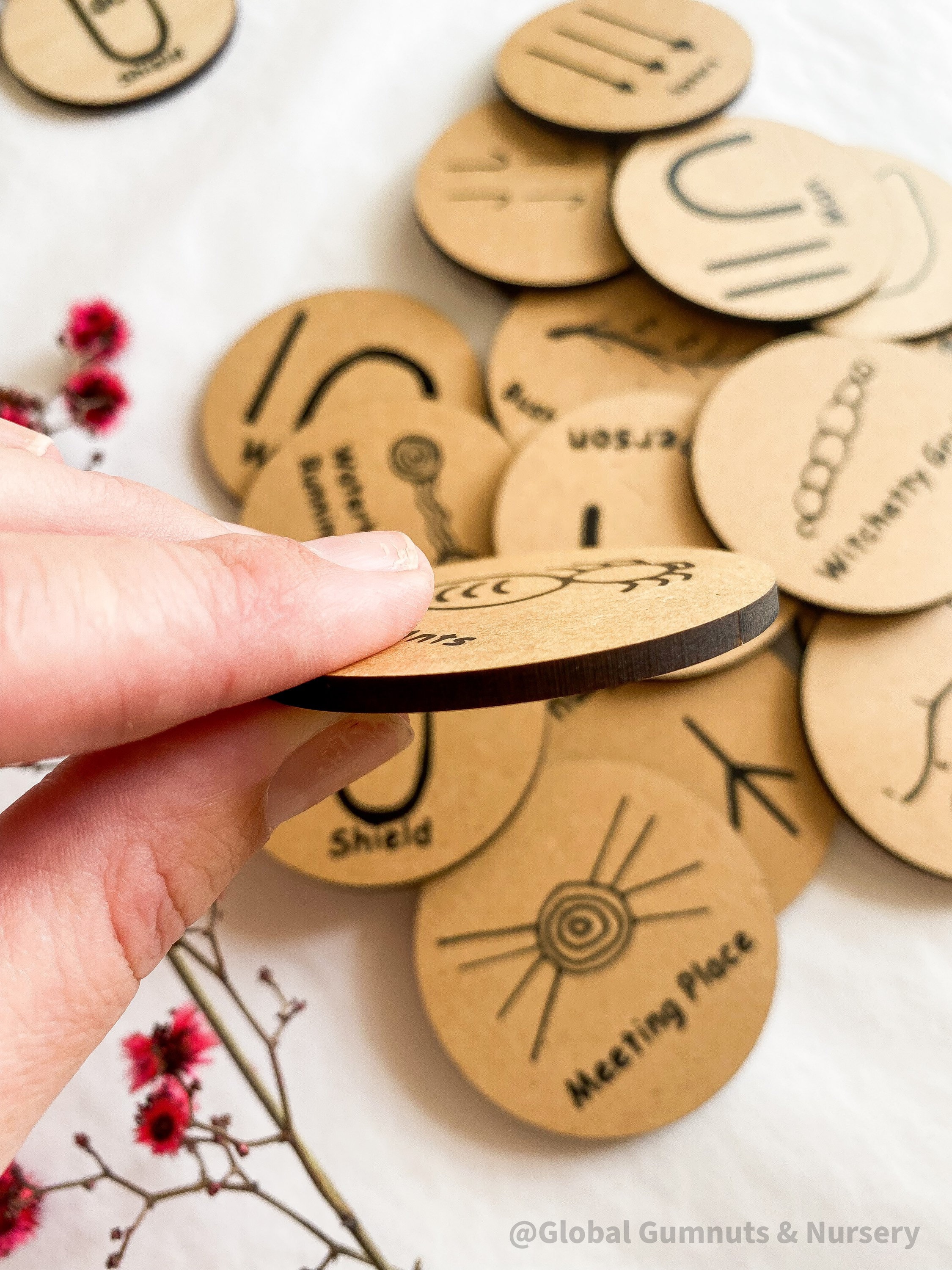 Indigenous Symbols | Aboriginal | NAIDOC WEEK | Wooden MDF | 10 or 20 ...