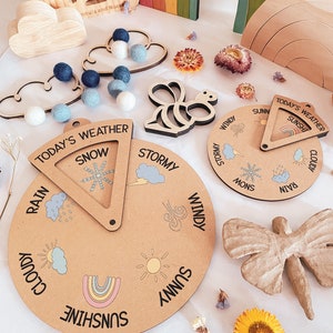 DAILY Weather Wheel | Spinner Dial | Todays Weather Chart - Etsy