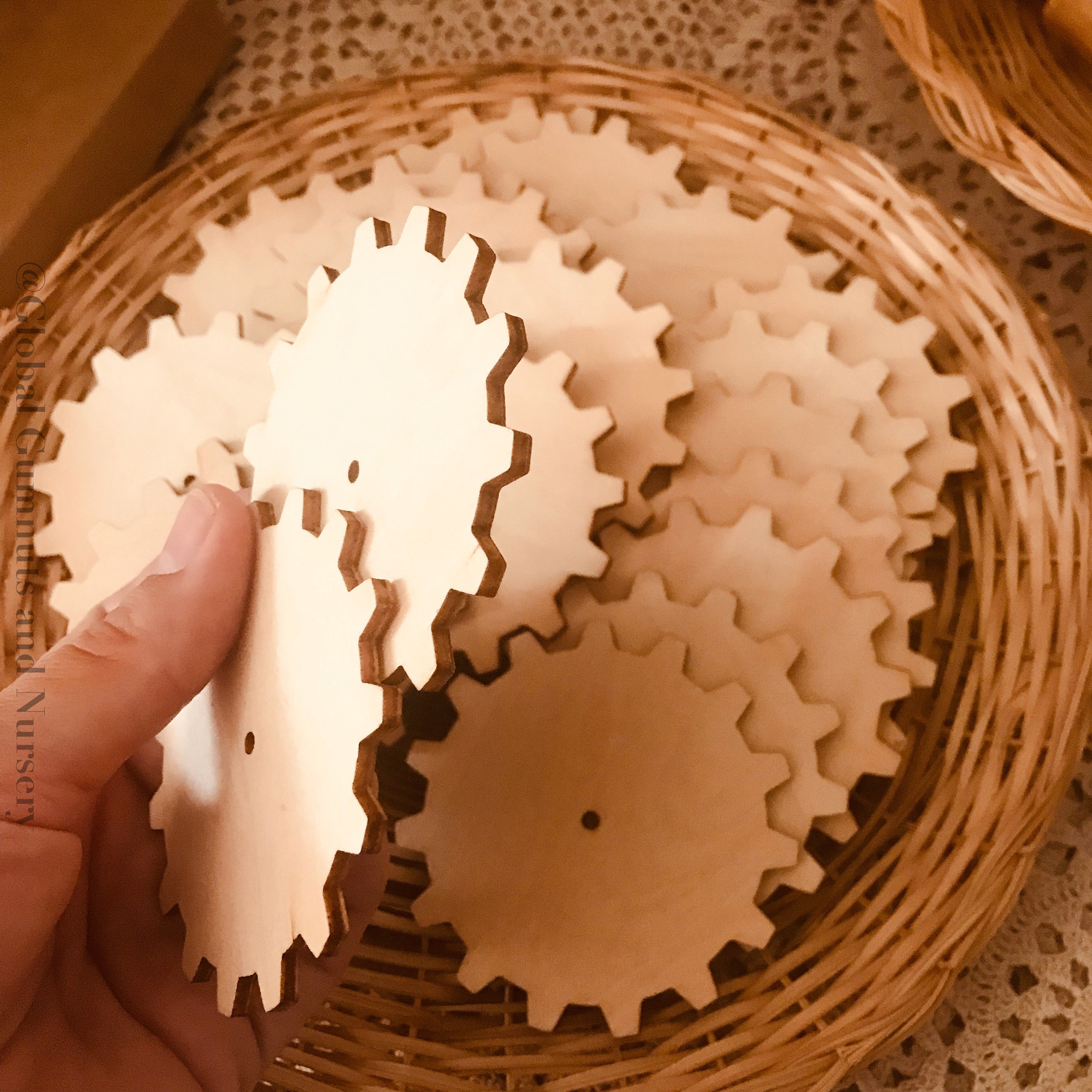 10cm Discs Wooden Cog Tiles Gear Shapes | Etsy