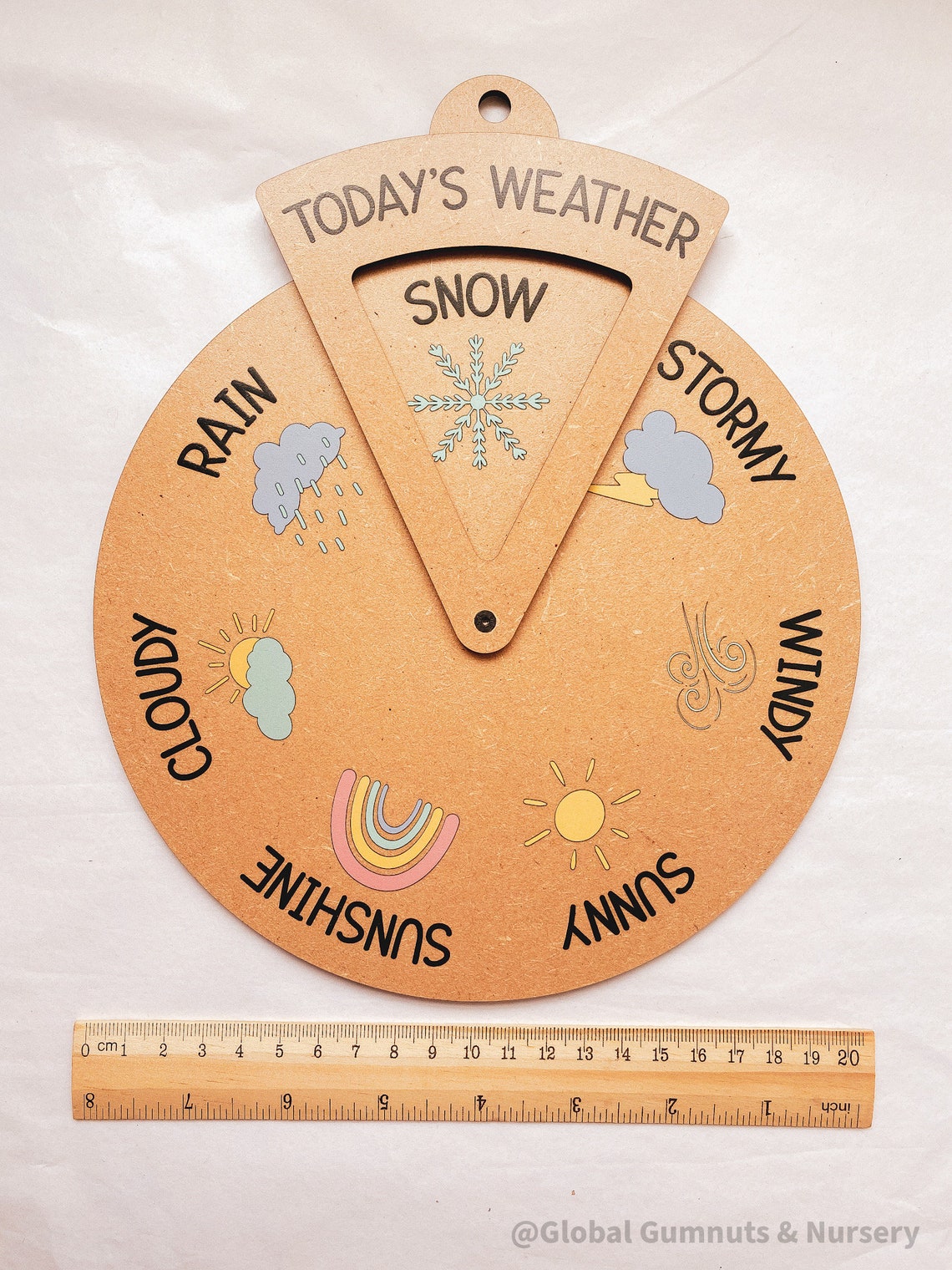 DAILY Weather Wheel | Spinner Dial | Todays Weather Chart - Etsy