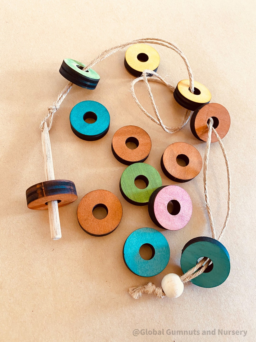 Rainbow Threading Beads - Etsy