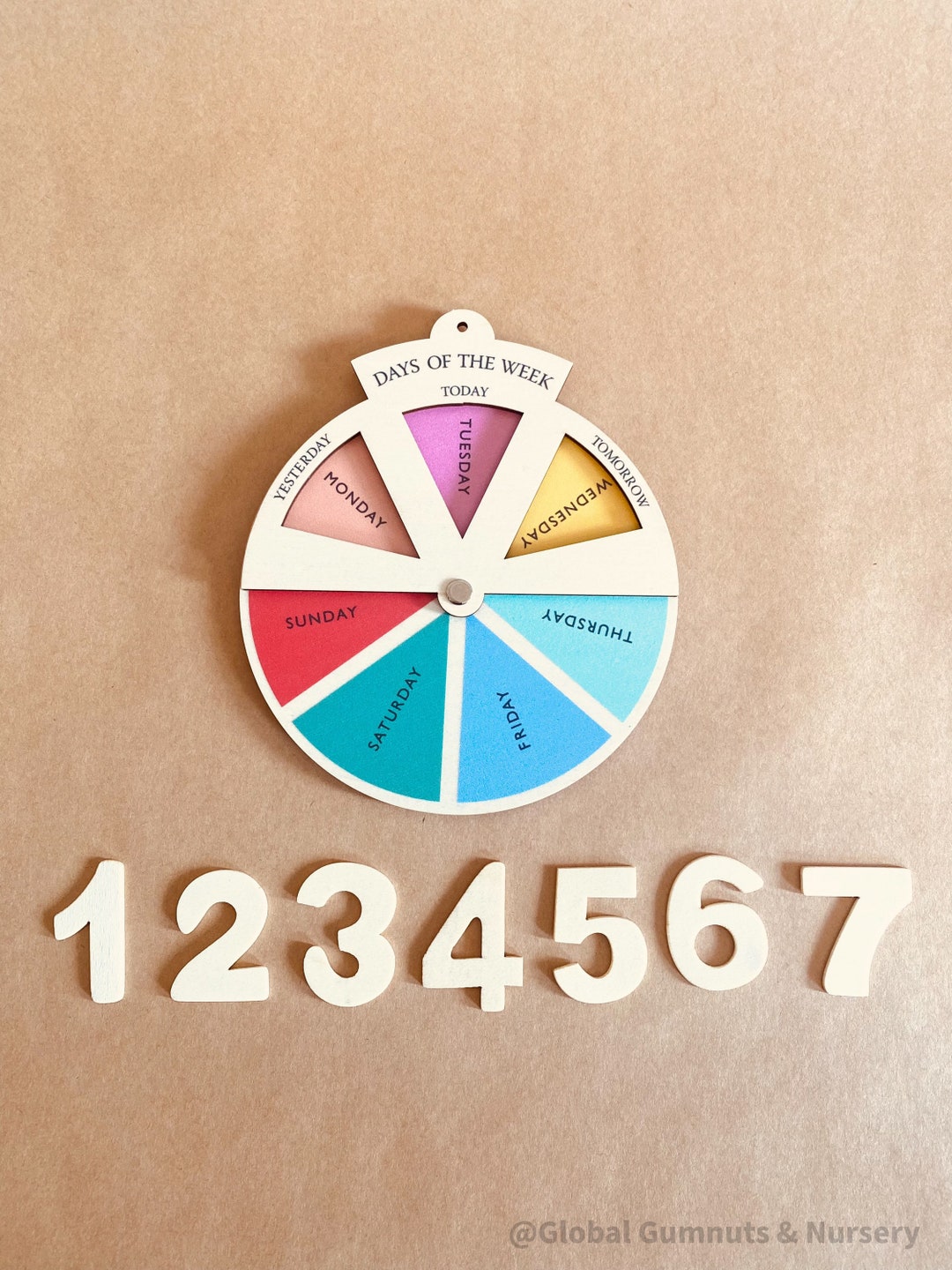 Days of the Week WHEEL | Spinner Dial | 7 Days | Weekly Calendar - Etsy