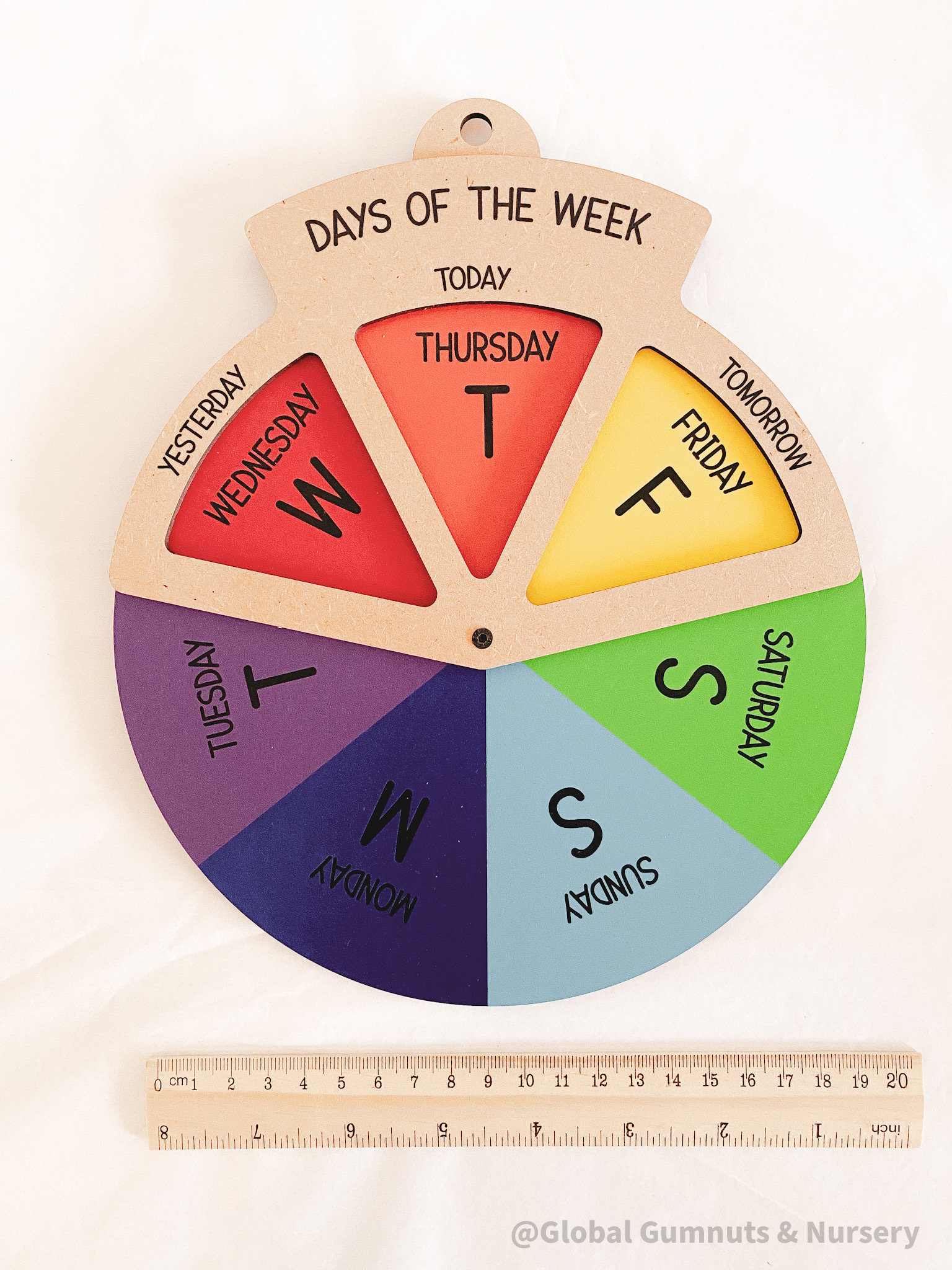 Days of the Week WHEEL With a Three-way Viewer Window | Spinner Dial ...