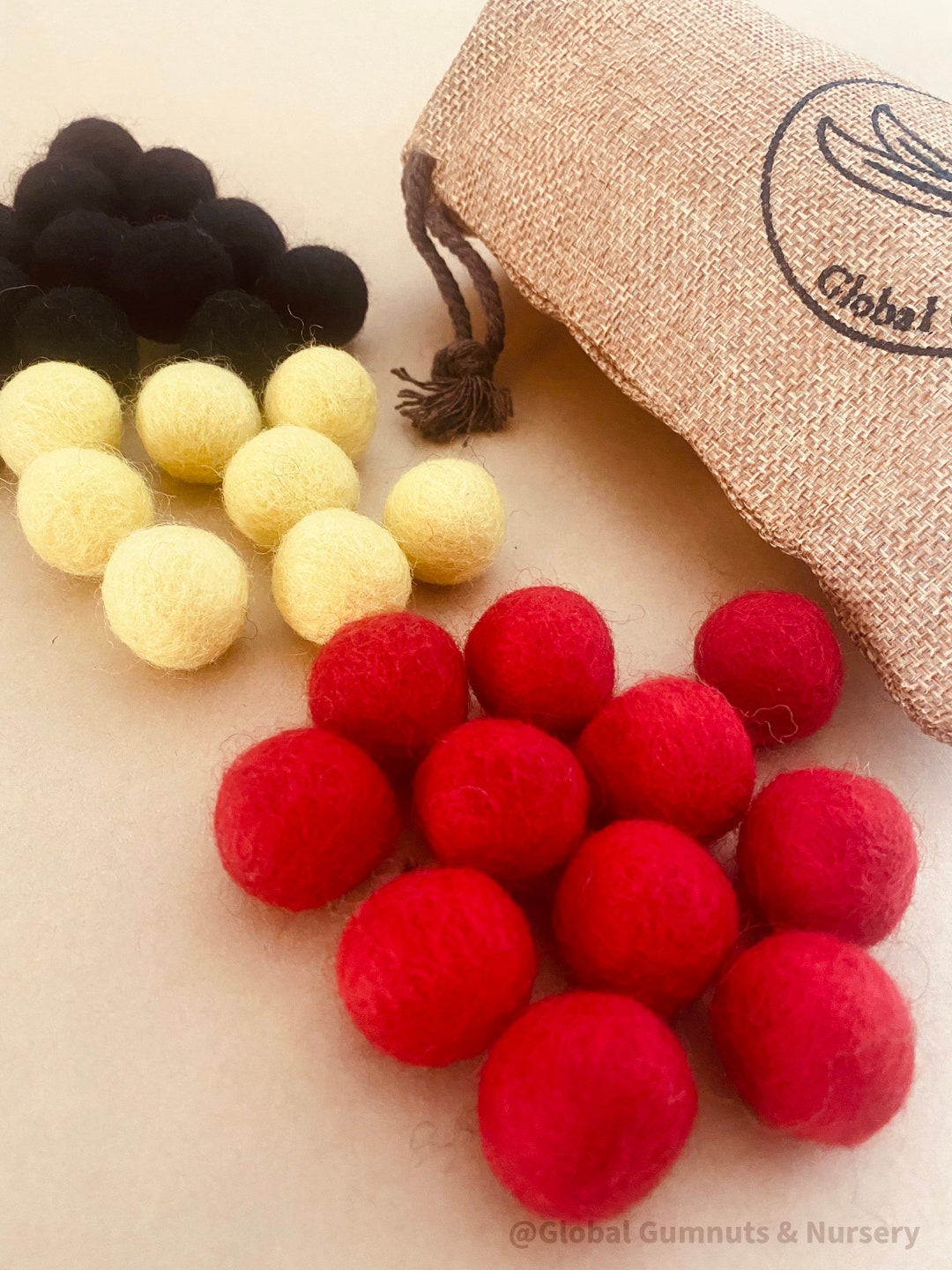 Aboriginal Themed Felt Balls Feltball Mixed 100% NZ Wool - Etsy