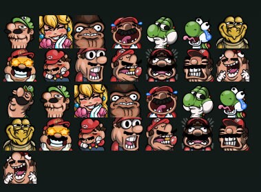 Mario Fanart Emotes ( Twitch / Discord Ready ) - Etsy