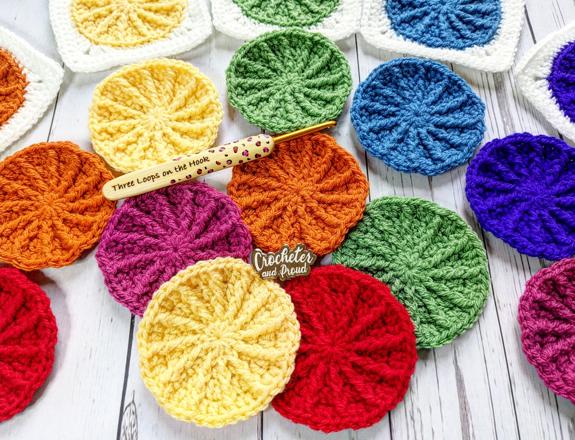 Spin Spot Crochet Blanket Pattern - Etsy