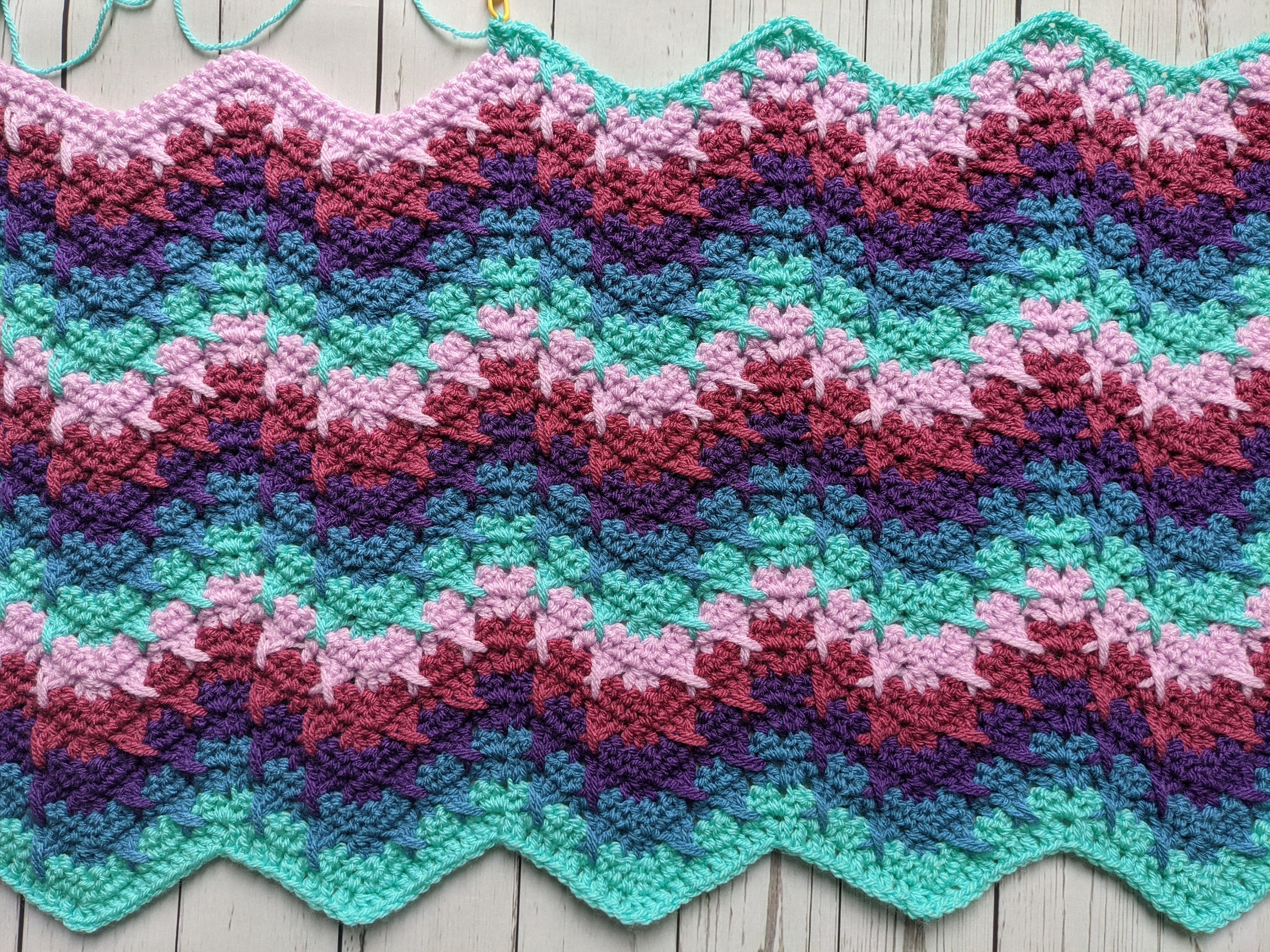 Ripple Kisses Crochet Blanket Pattern - Etsy
