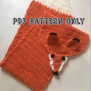 Childrens Fox Scarf Crochet Pattern - Etsy UK