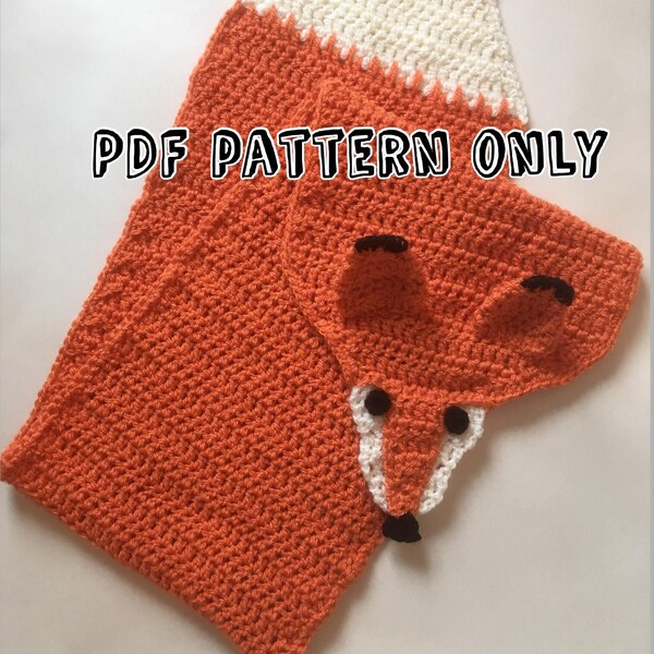 Crochet Fox Scarf - Etsy